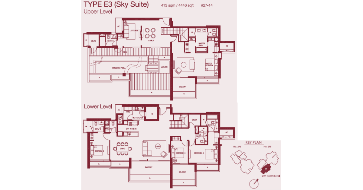 Concourse Skyline's Floor Plan | Sky Suite [E3]