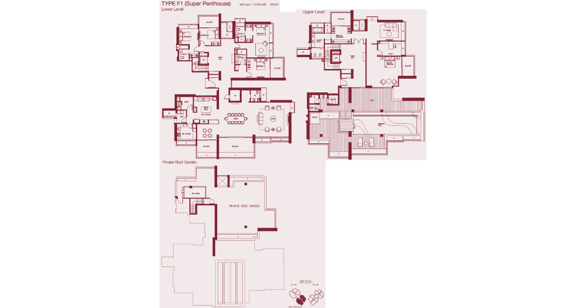 Concourse Skyline's Floor Plan | Super Penthouse [F1]