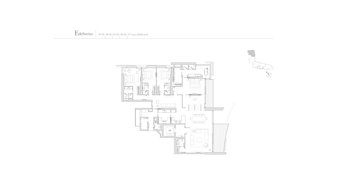 Eden Residences Capitol 首都御府's Floor Plan | Edelweiss [Edelweiss(2)]