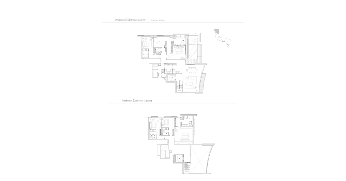 Eden Residences Capitol's Floor Plan | Edelweiss [Penthouse Edelweiss]