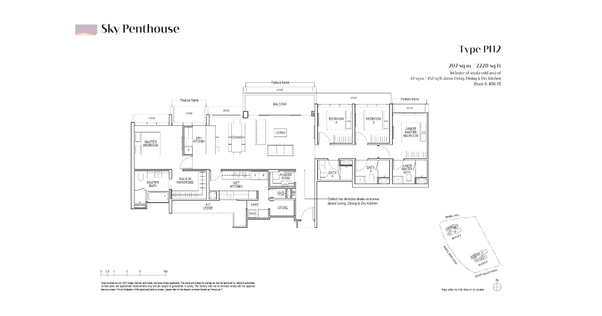 Irwell Hill Residences 隽峰's Floor Plan | Sky Penthouse [PH2]